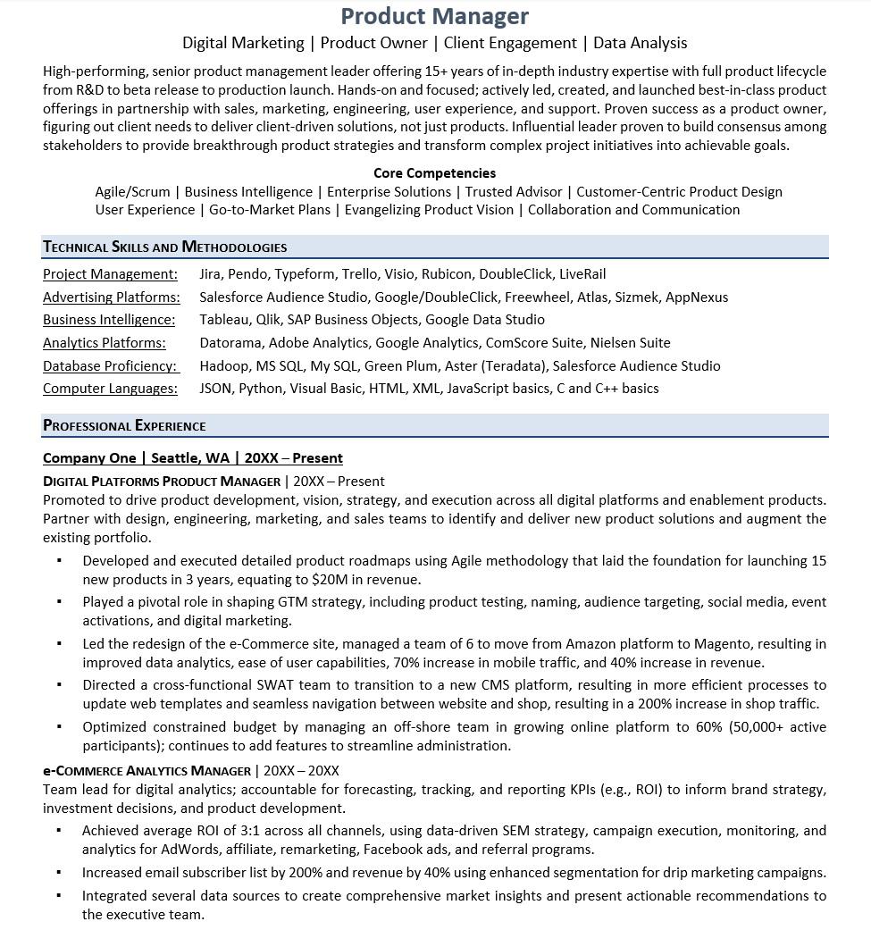 Agile Product Owner Resume Example For 2023 Resume Worded Images And